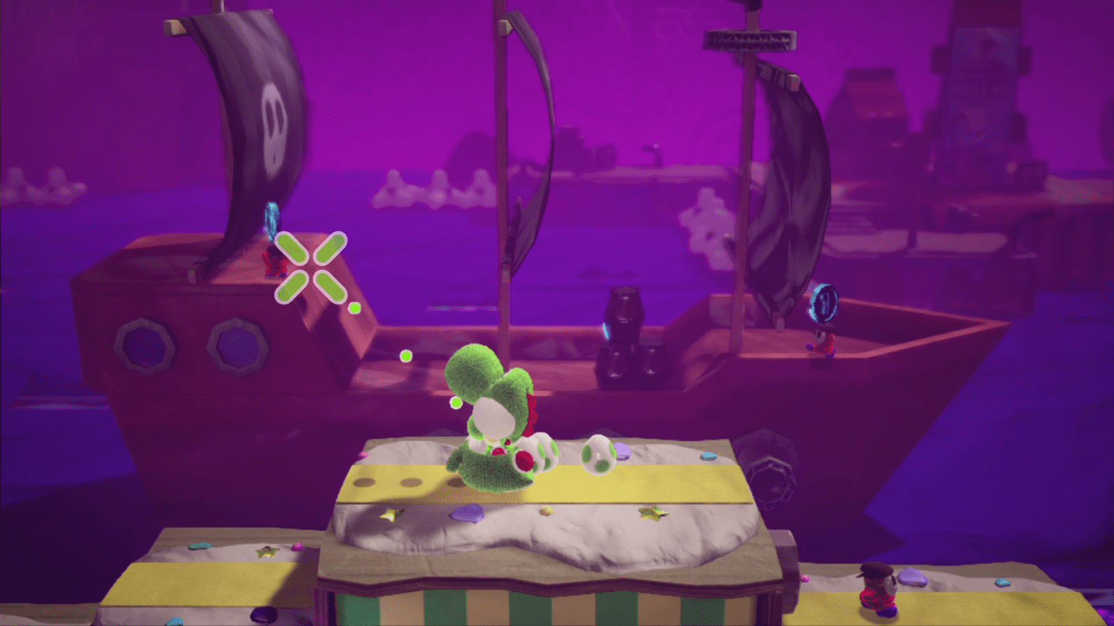Worlds-Pirate Pier - Yoshi's Crafted World Walkthrough - Neoseeker