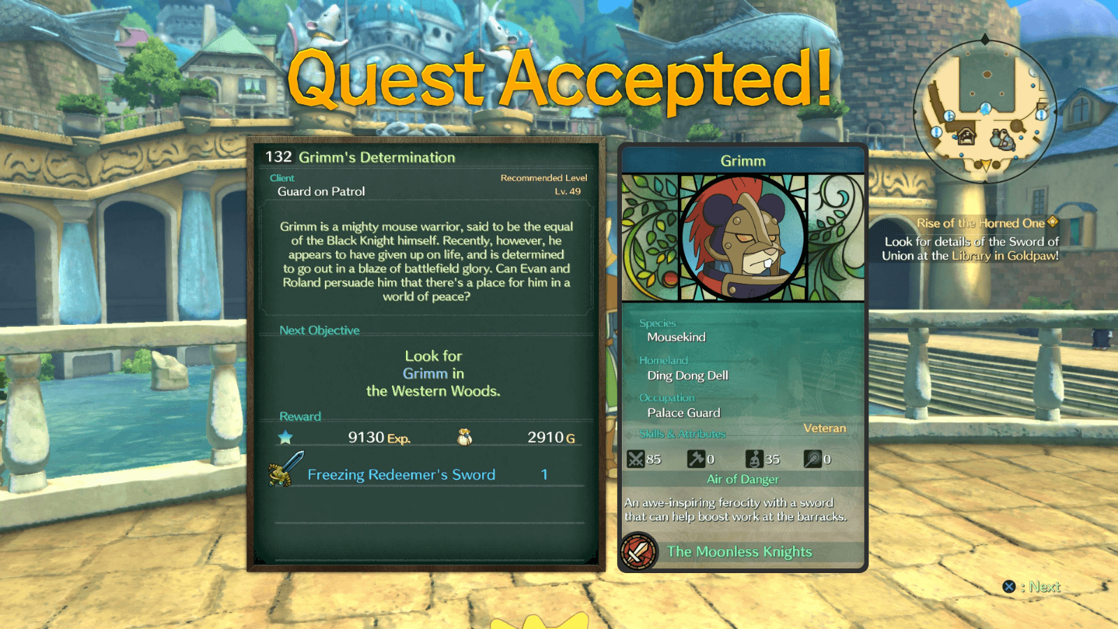 132 Grimm's Determination - Ni no Kuni II: Revenant Kingdom Walkthrough - Neoseeker