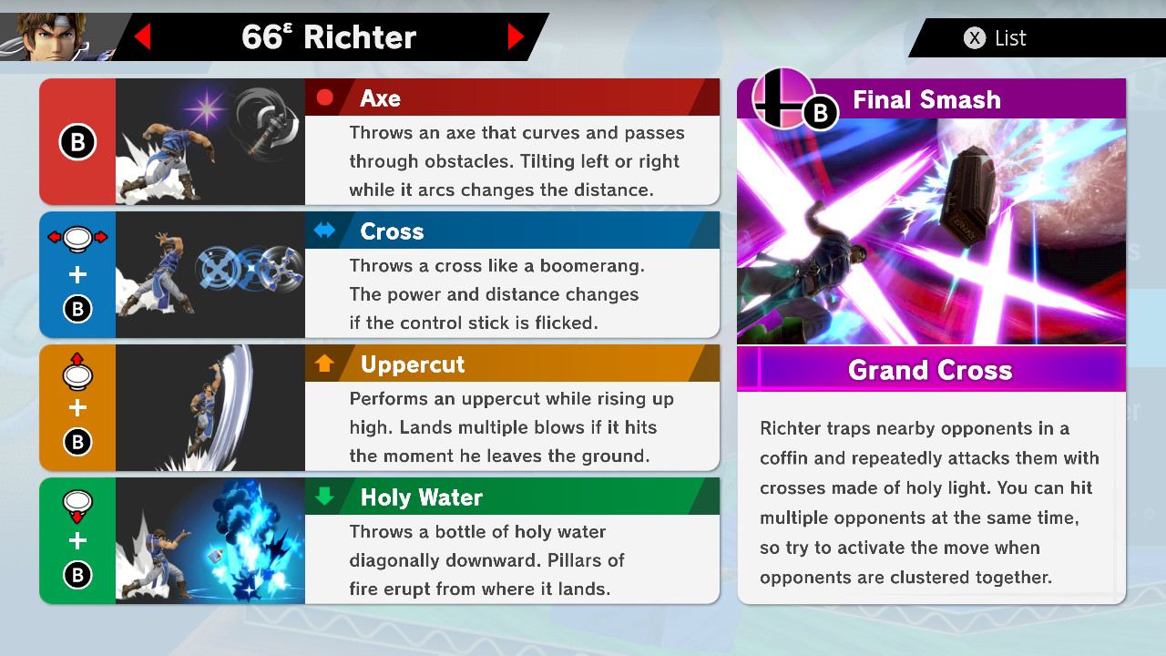 Richter - Super Smash Bros. Ultimate Walkthrough - Neoseeker