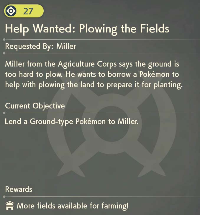 Help Wanted: Plowing the Fields Request Guide - Pokémon Legends: Arceus ...
