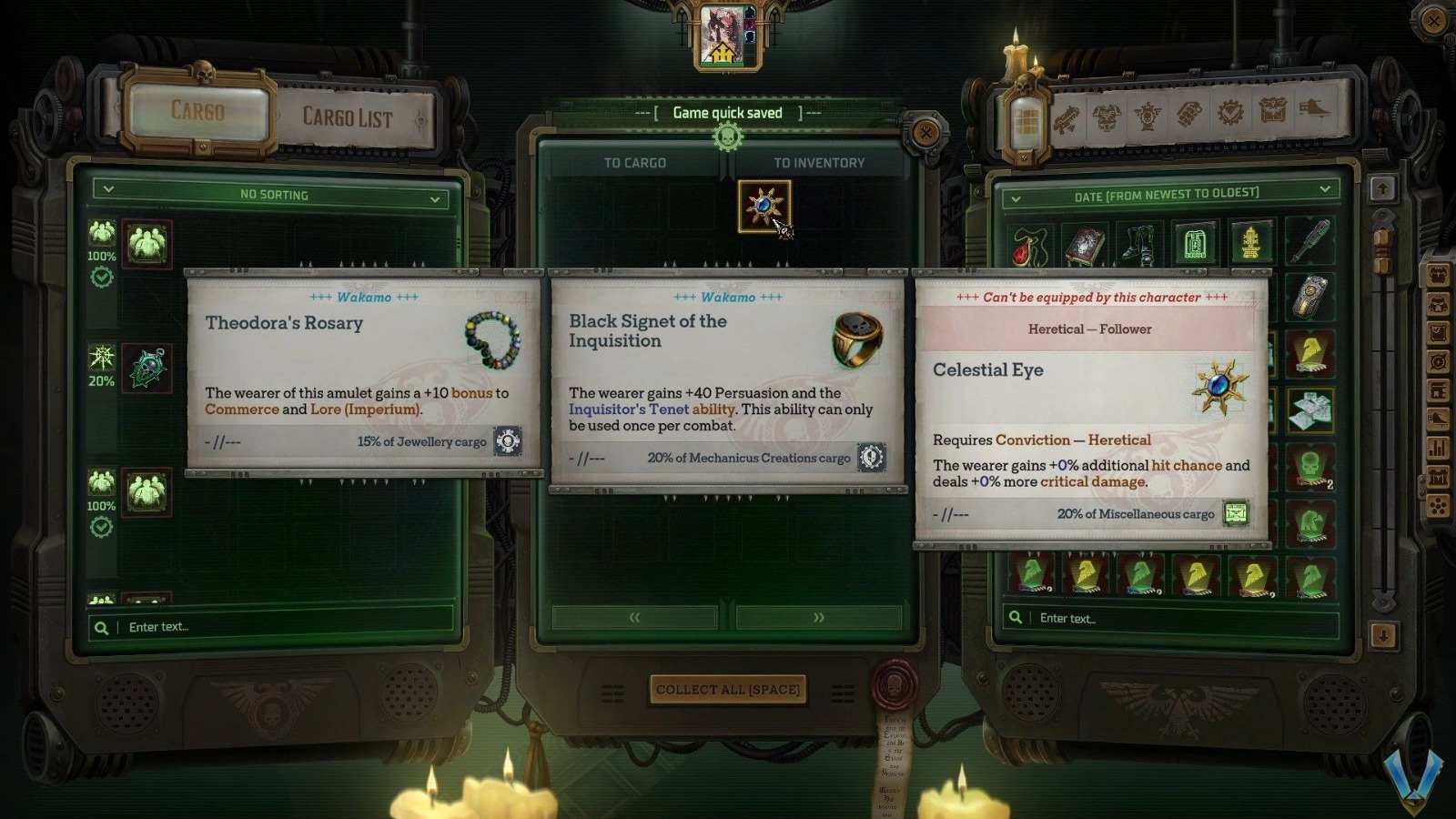 Solomorne's Report - Warhammer 40,000: Rogue Trader Walkthrough - Neoseeker