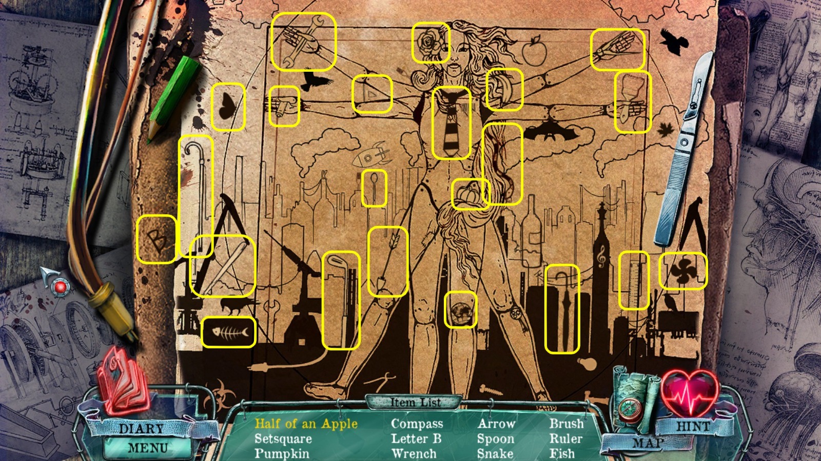 Hidden Objects - Mind Snares: Alice's Journey Walkthrough - Neoseeker