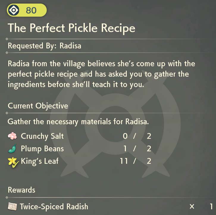 The Perfect Pickle Recipe Request Guide - Pokémon Legends: Arceus ...