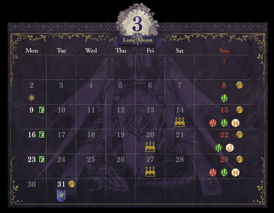 Month 3 - Free Time (Azure Moon) - Fire Emblem: Three Houses ...