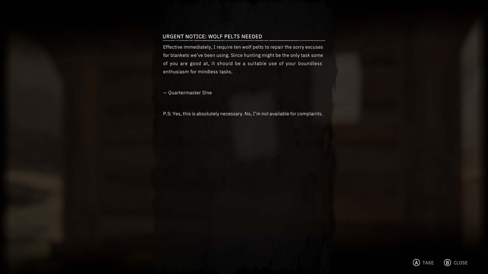 Wolf Pelts for Sìne Quest Guide - Tainted Grail: The Fall of Avalon ...