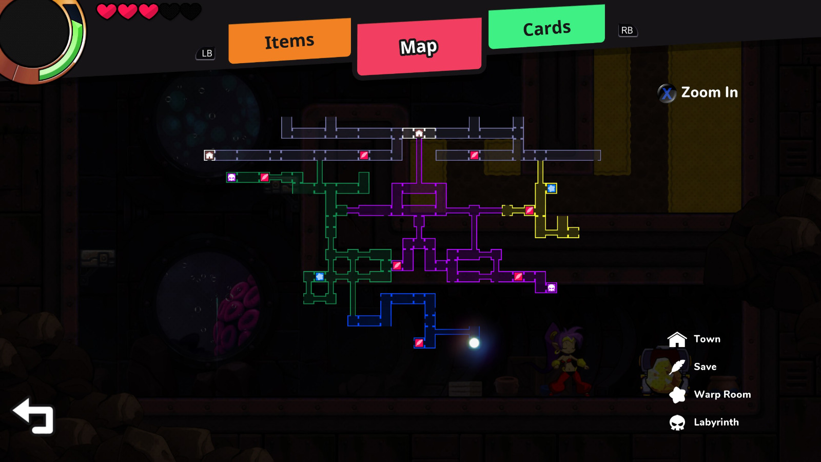 Nuggets Locations - Shantae and the Seven Sirens Walkthrough - Neoseeker