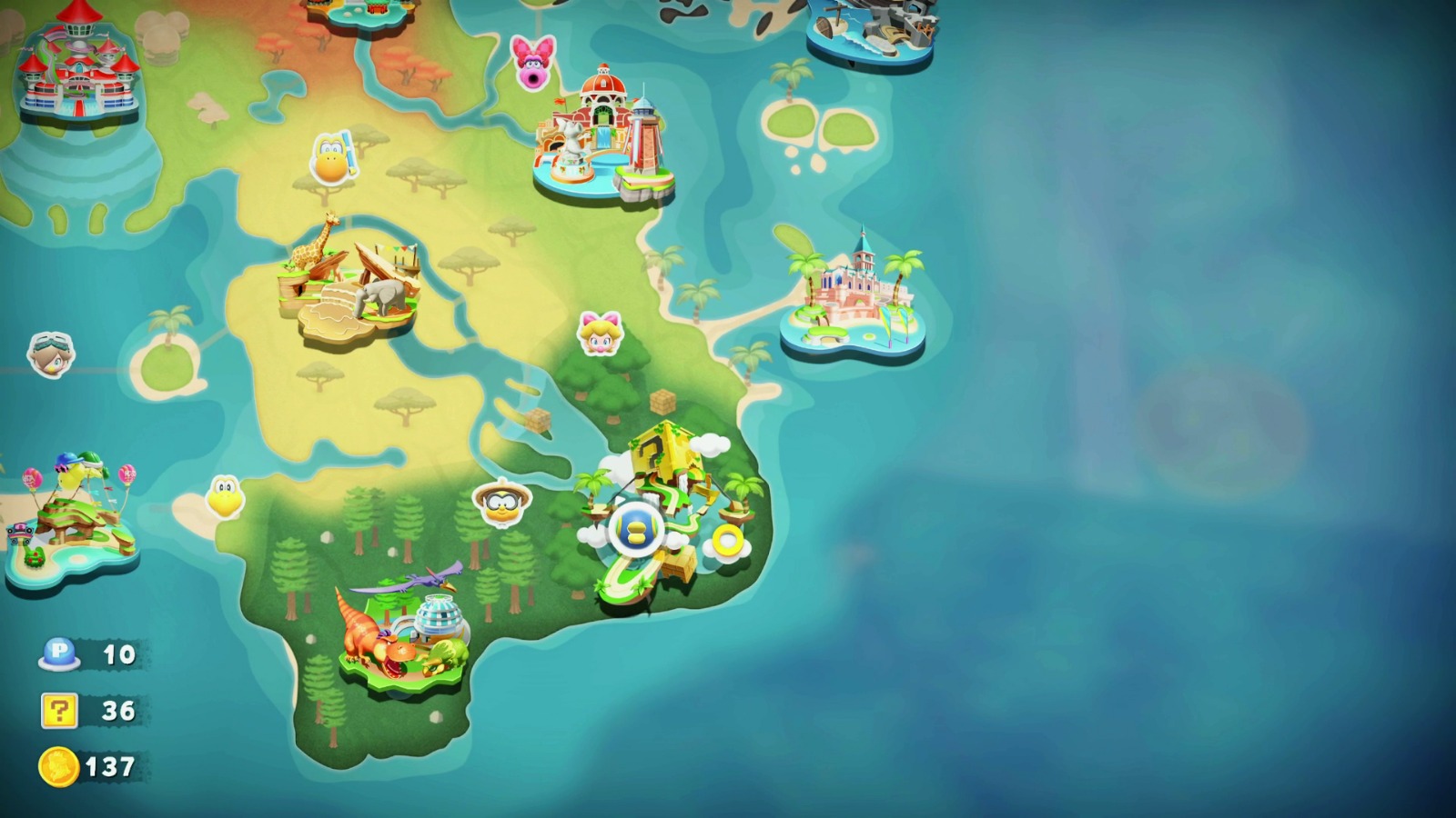 Mario Kart World - All Jungle Region Peach Medallions - Neoseeker
