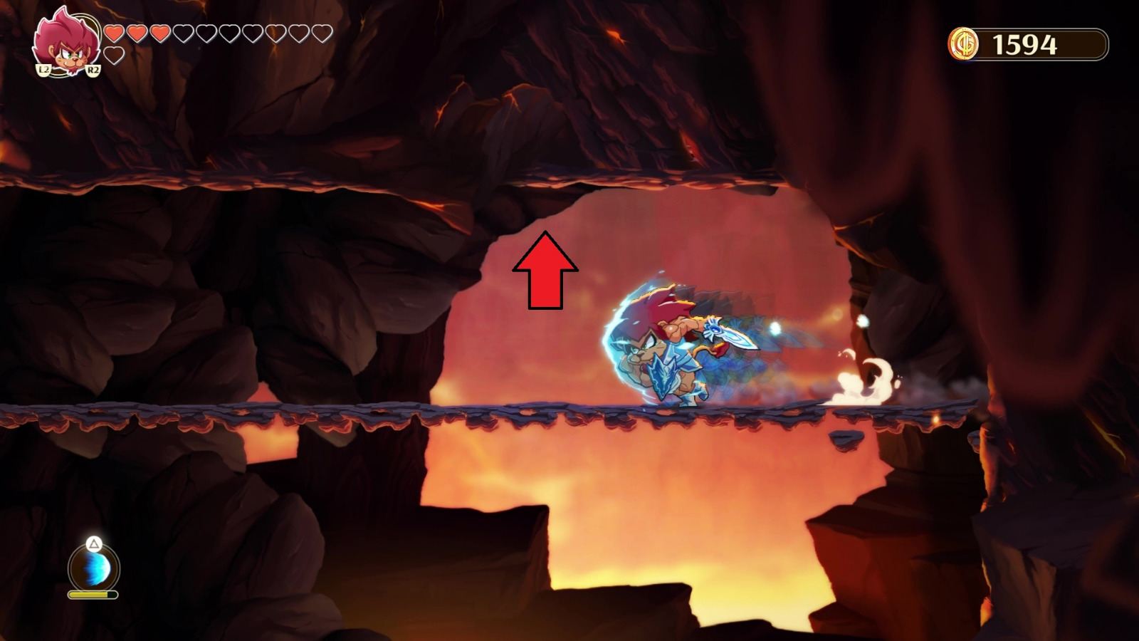 The Volcano - Monster Boy and the Cursed Kingdom Walkthrough - Neoseeker