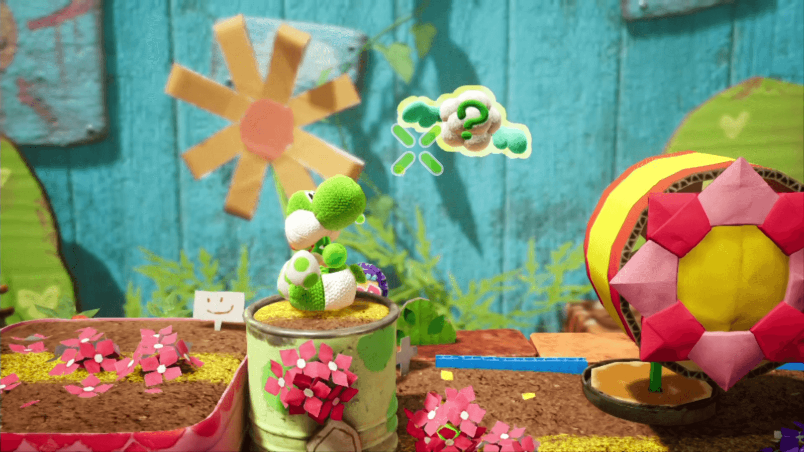 Spring Sprung Trail - Yoshi's Crafted World Walkthrough - Neoseeker