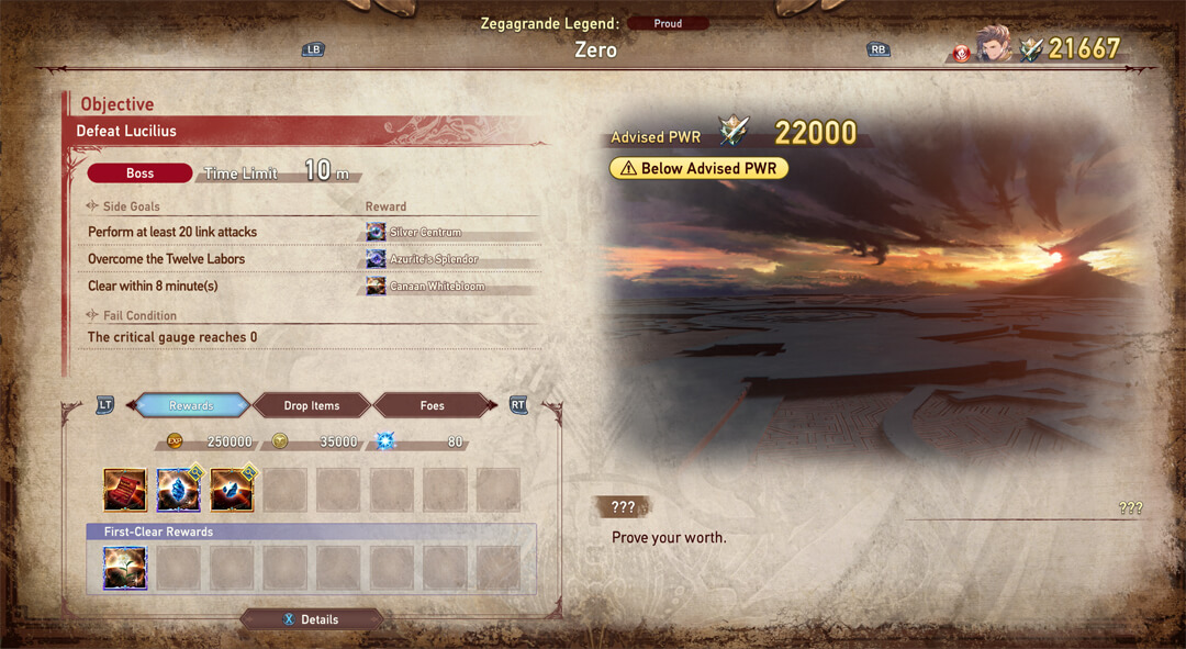 Zero - Granblue Fantasy: Relink Walkthrough - Neoseeker