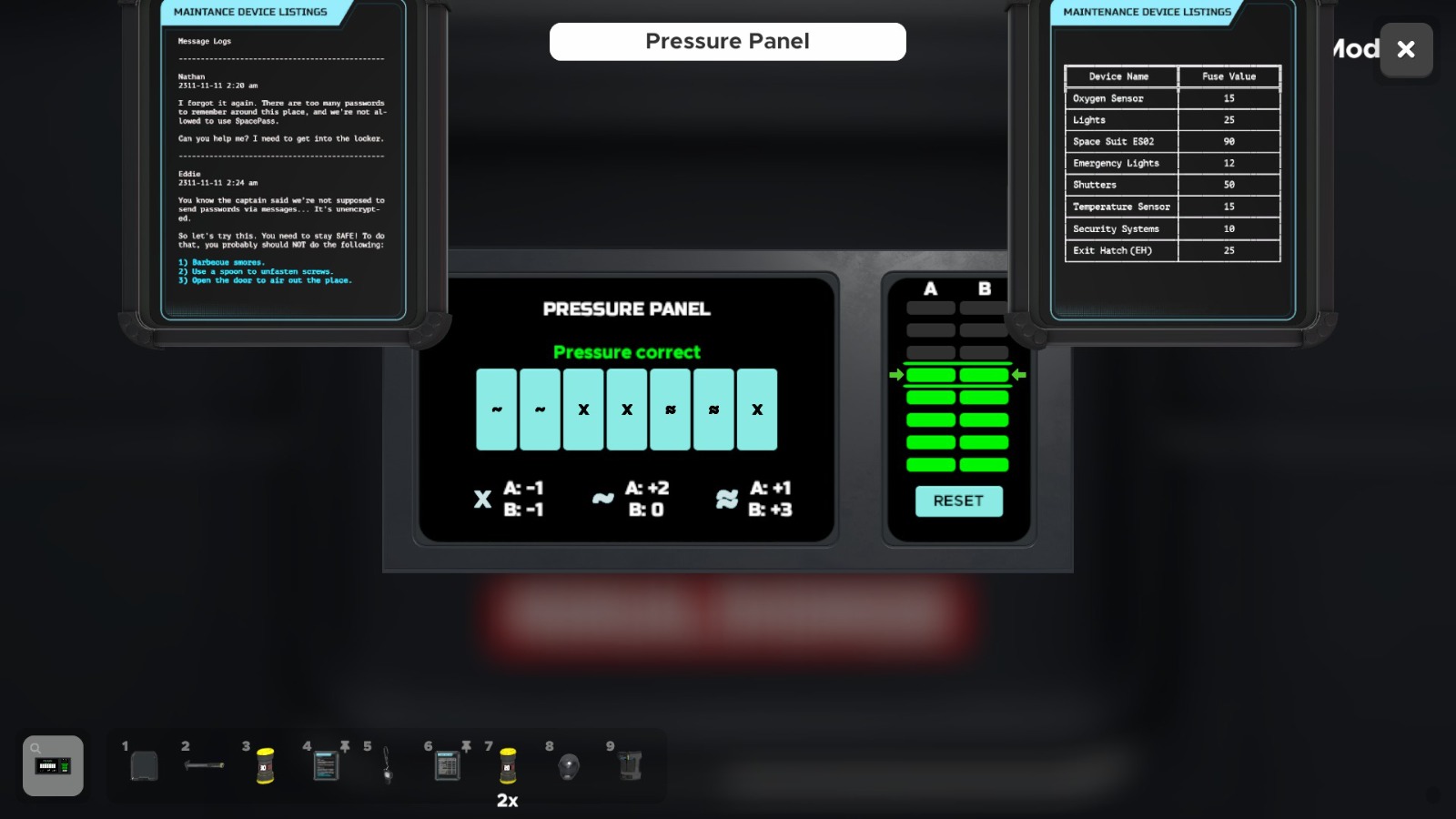 Escape Simulator (2021) - Adrift in Space - Decompression Chamber Walkthrough - Neoseeker
