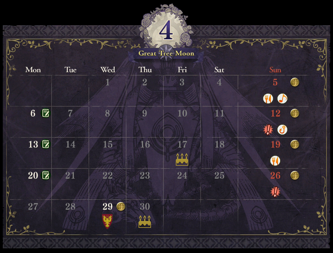 Month 4 - Free Time (Crimson Flower) - Fire Emblem: Three Houses ...