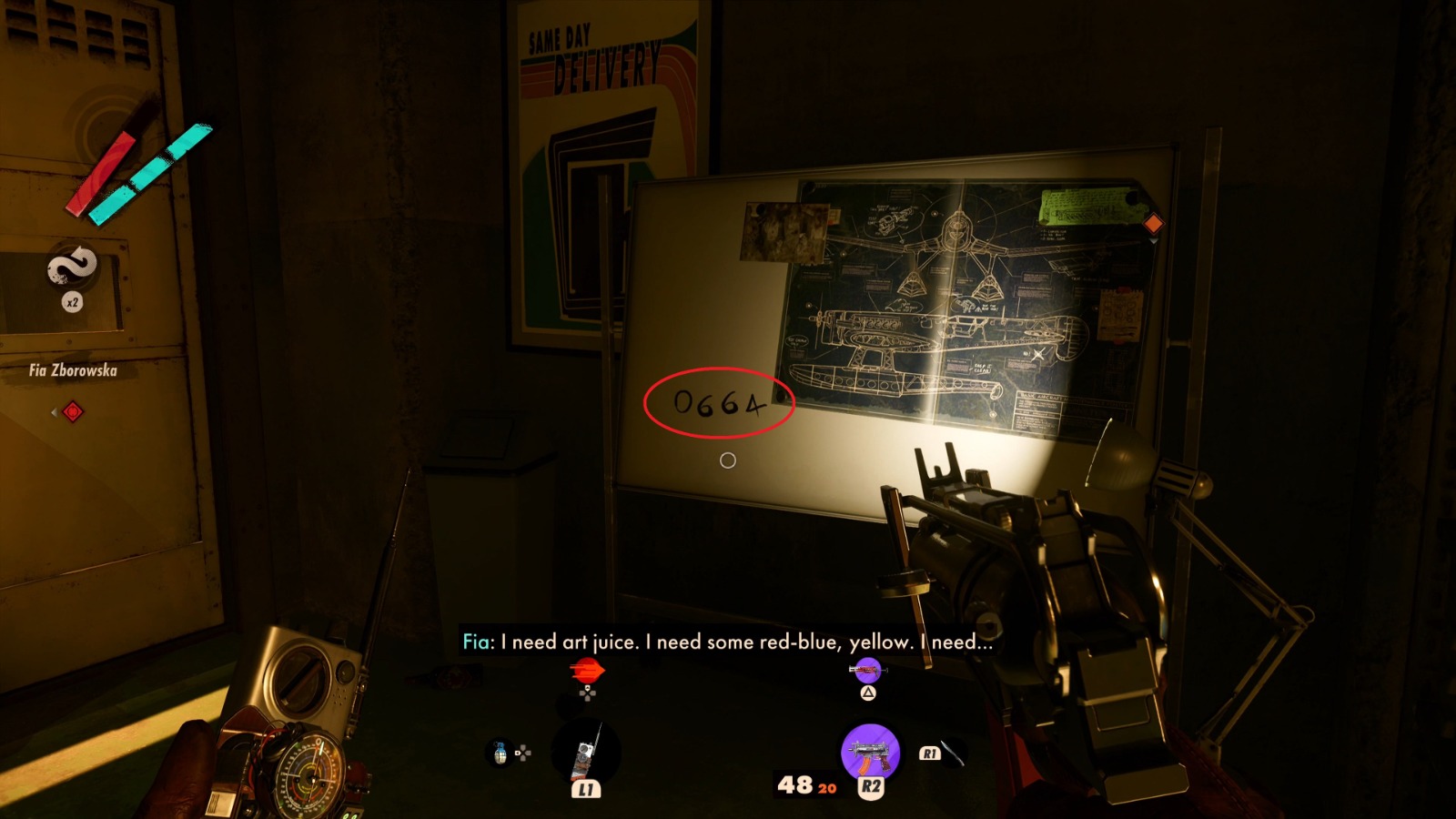 Deathloop - Where to find the "Code" for the Delivery System - Neoseeker