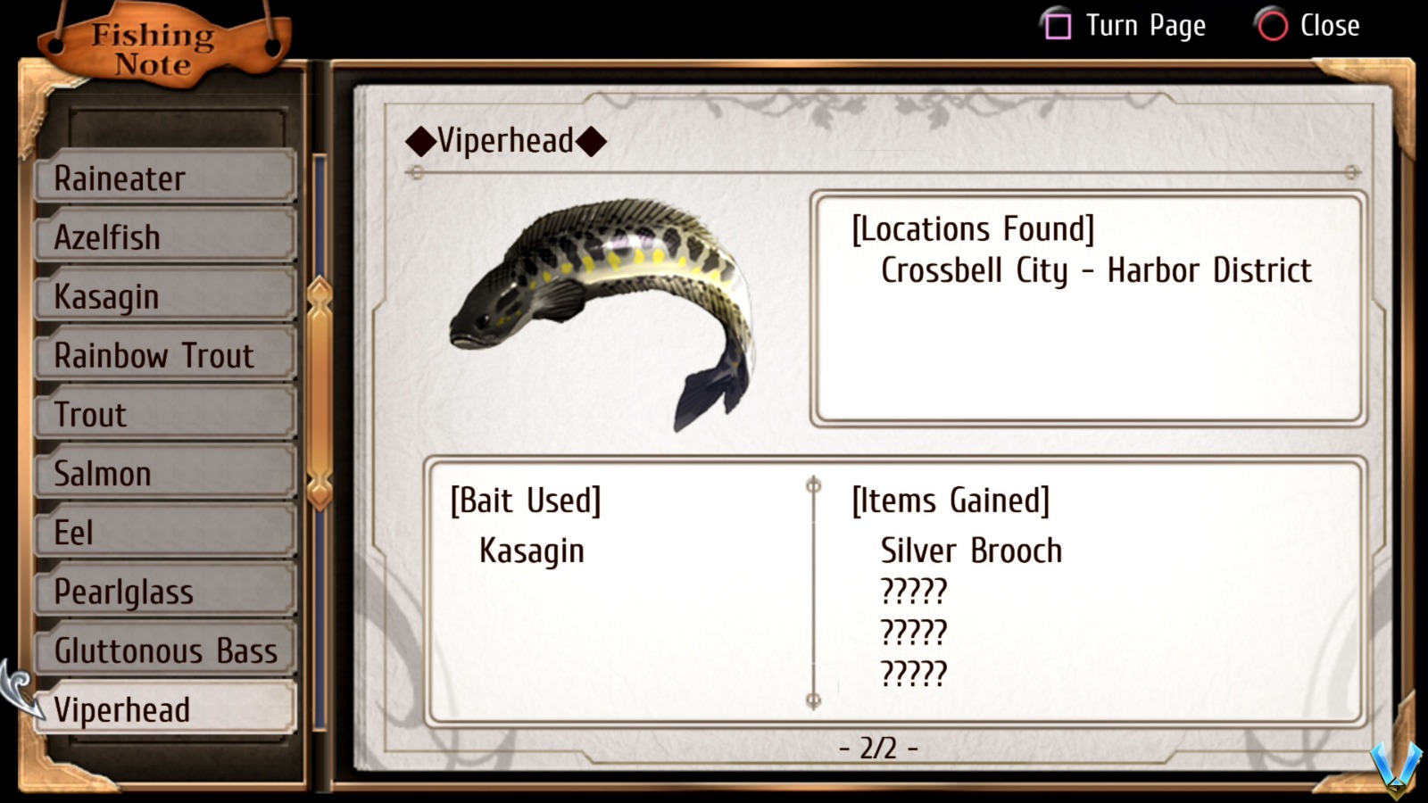 Trails from Zero - Fishing Guide - The Legend of Heroes: Trails from ...