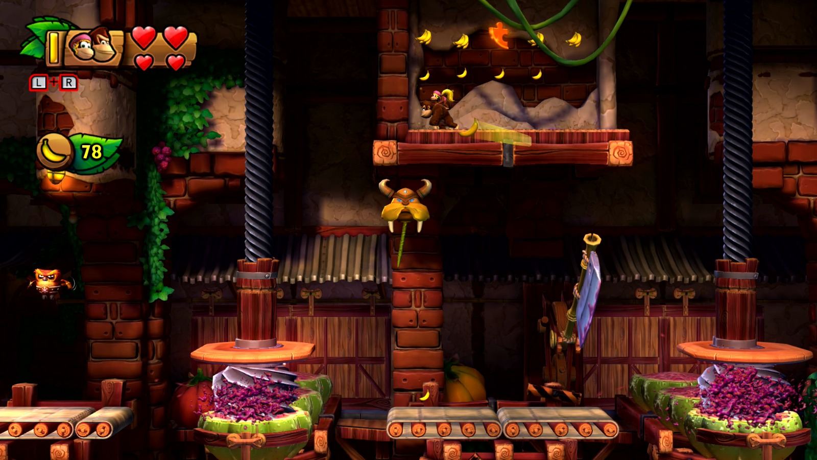 5-3 Fruity Factory - Donkey Kong Country: Tropical Freeze Walkthrough ...