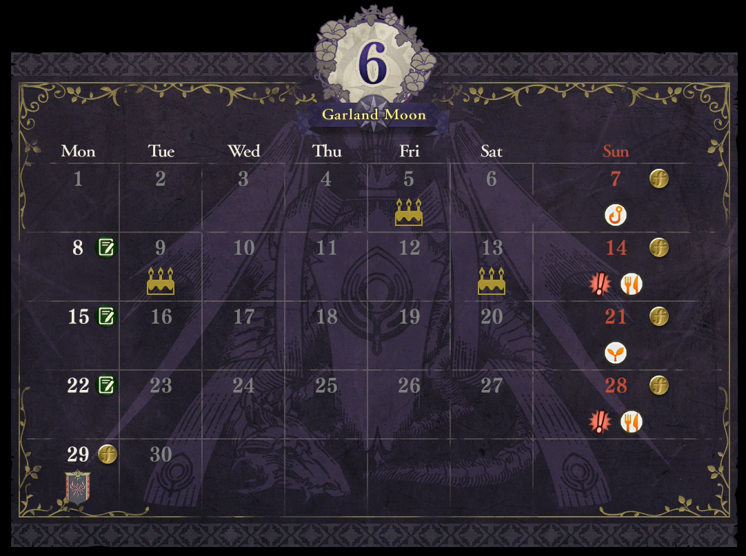 Month 6 - Free Time (Silver Snow) - Fire Emblem: Three Houses ...