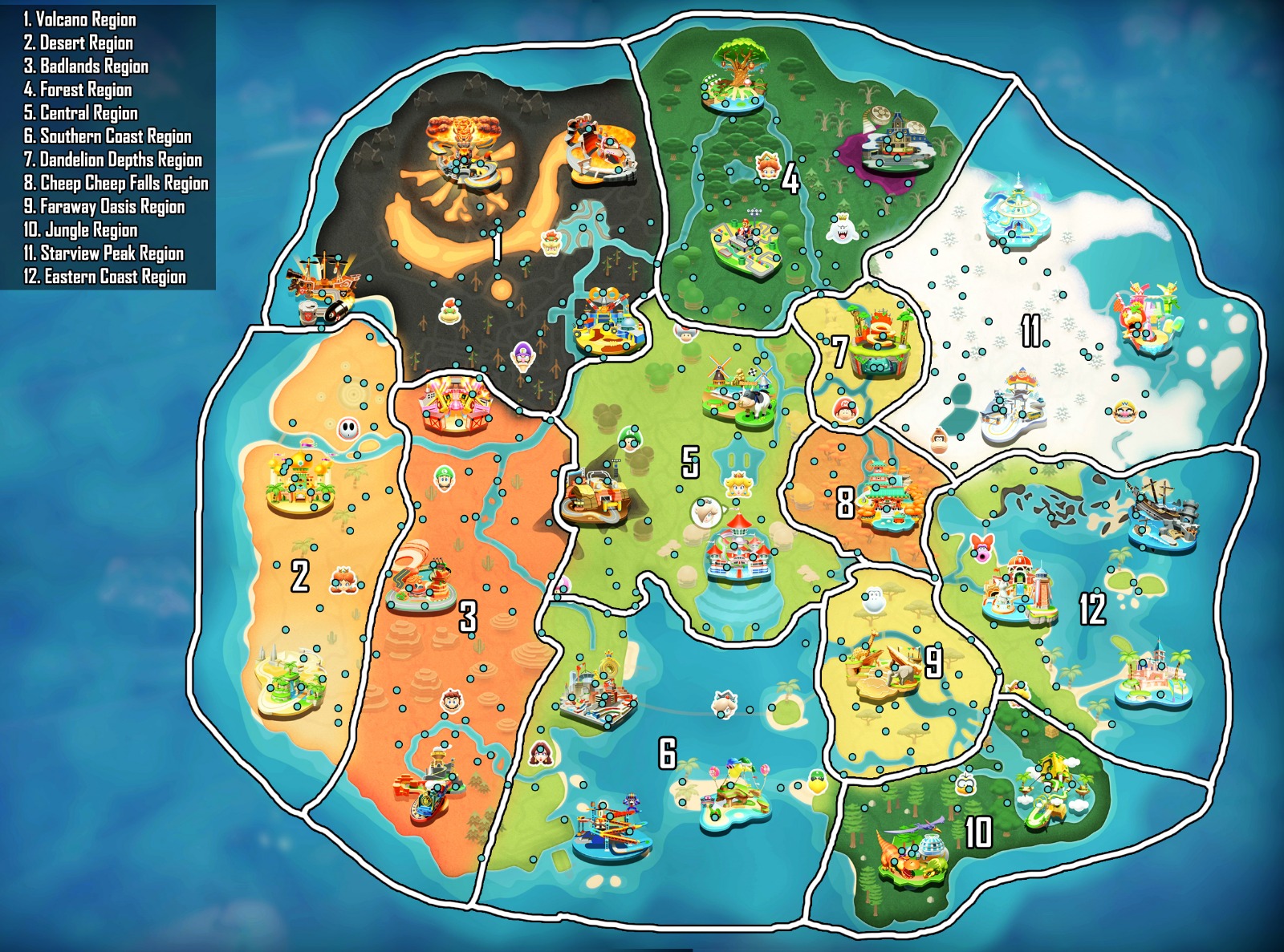 Mario Kart World - All P-Switch Locations - Neoseeker