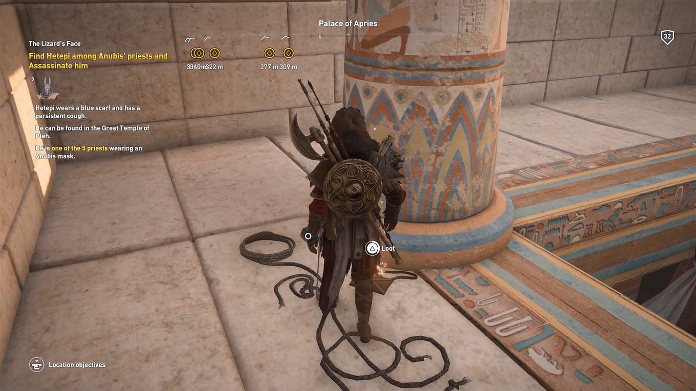 Walkthrough: The Lizard's Face - Assassin's Creed Origins - Neoseeker