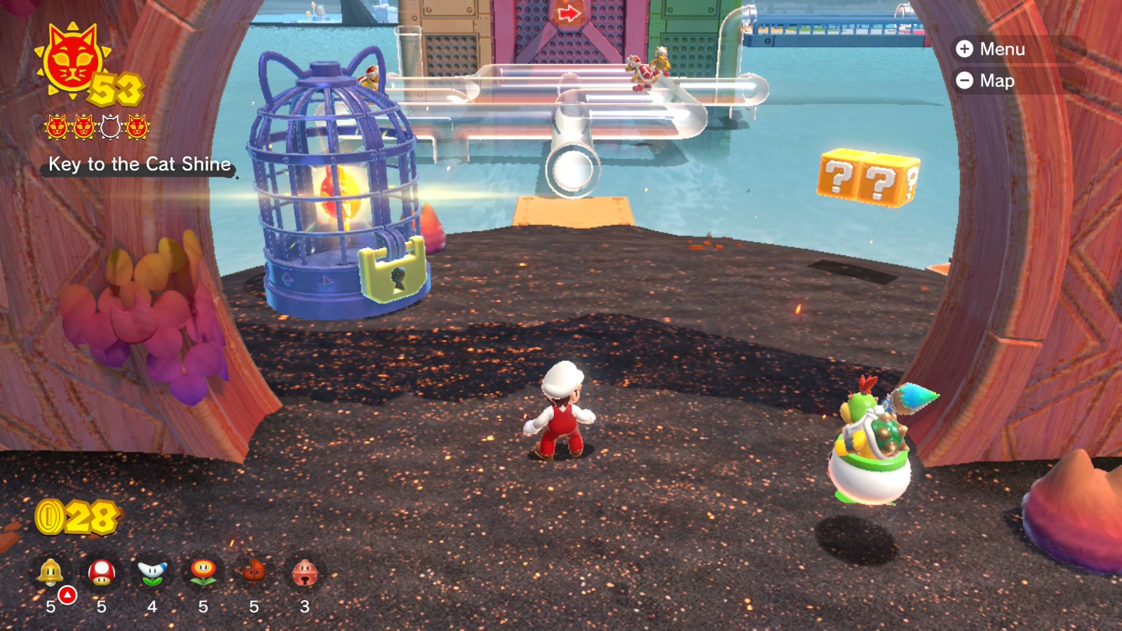 Pipe Path Tower - All Cat Shine Locations - Bowser's Fury Walkthrough ...