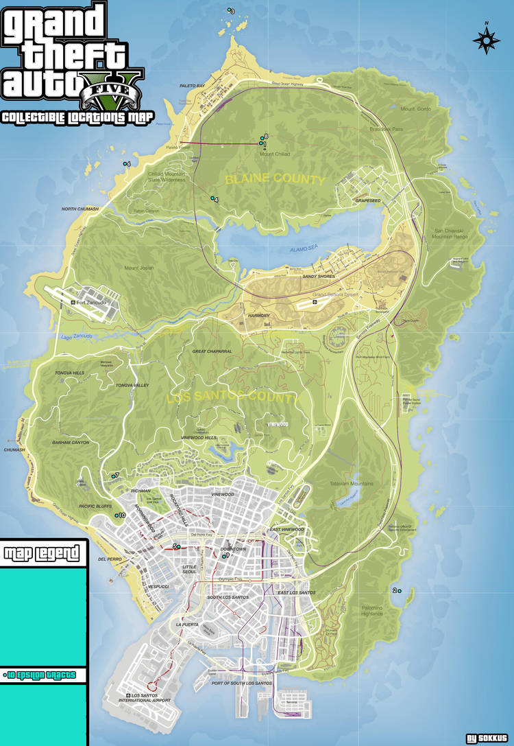 Collectible Locations Guide - Grand Theft Auto V - Neoseeker