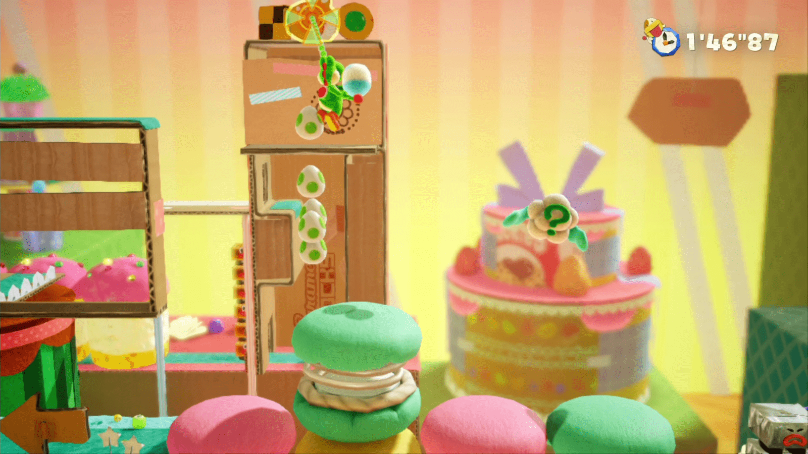 Pastel Pathway Souvenirs - Yoshi's Crafted World Walkthrough - Neoseeker
