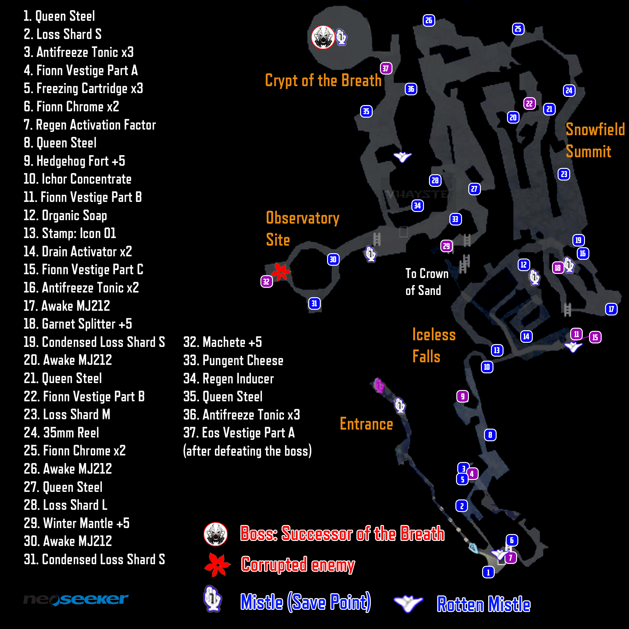 Ridge of Frozen Souls - Code Vein Walkthrough - Neoseeker