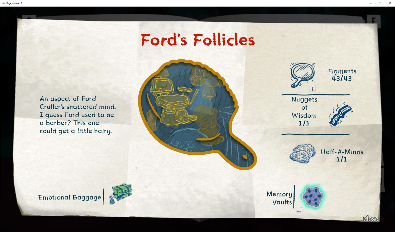 Ford's Follicles - Psychonauts 2 Walkthrough - Neoseeker