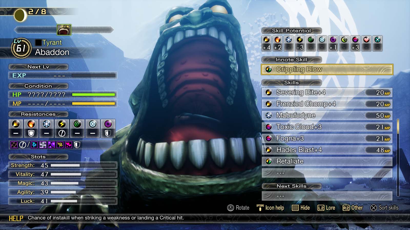 Abaddon Punishing Foe Guide - Shin Megami Tensei V: Vengeance - Neoseeker