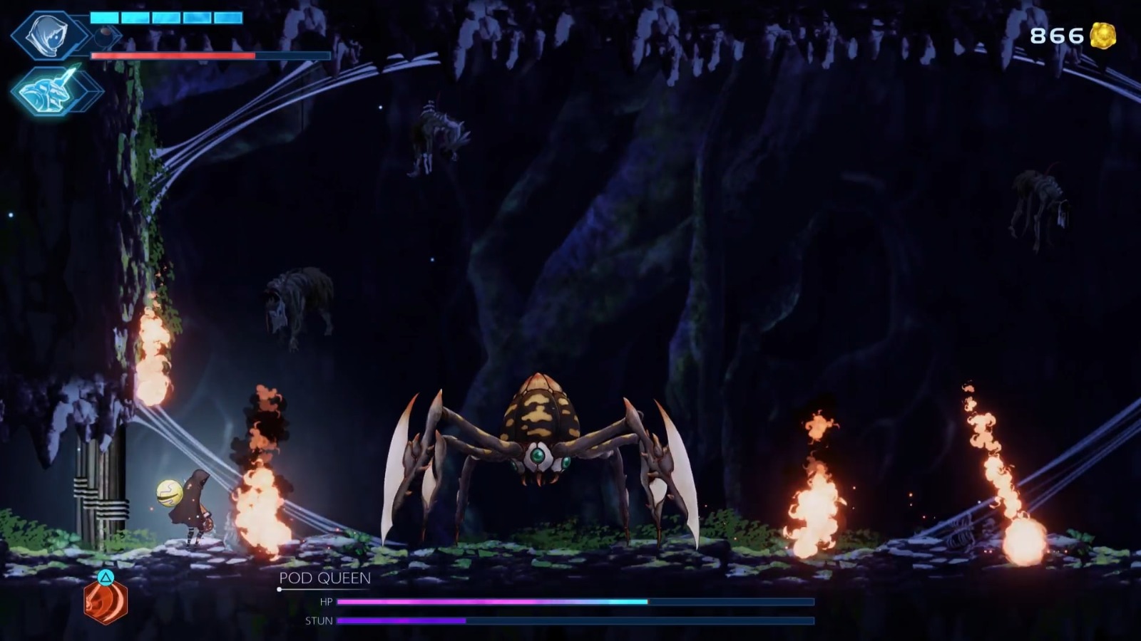 Boss: Pod Queen - Shadow Labyrinth Walkthrough - Neoseeker