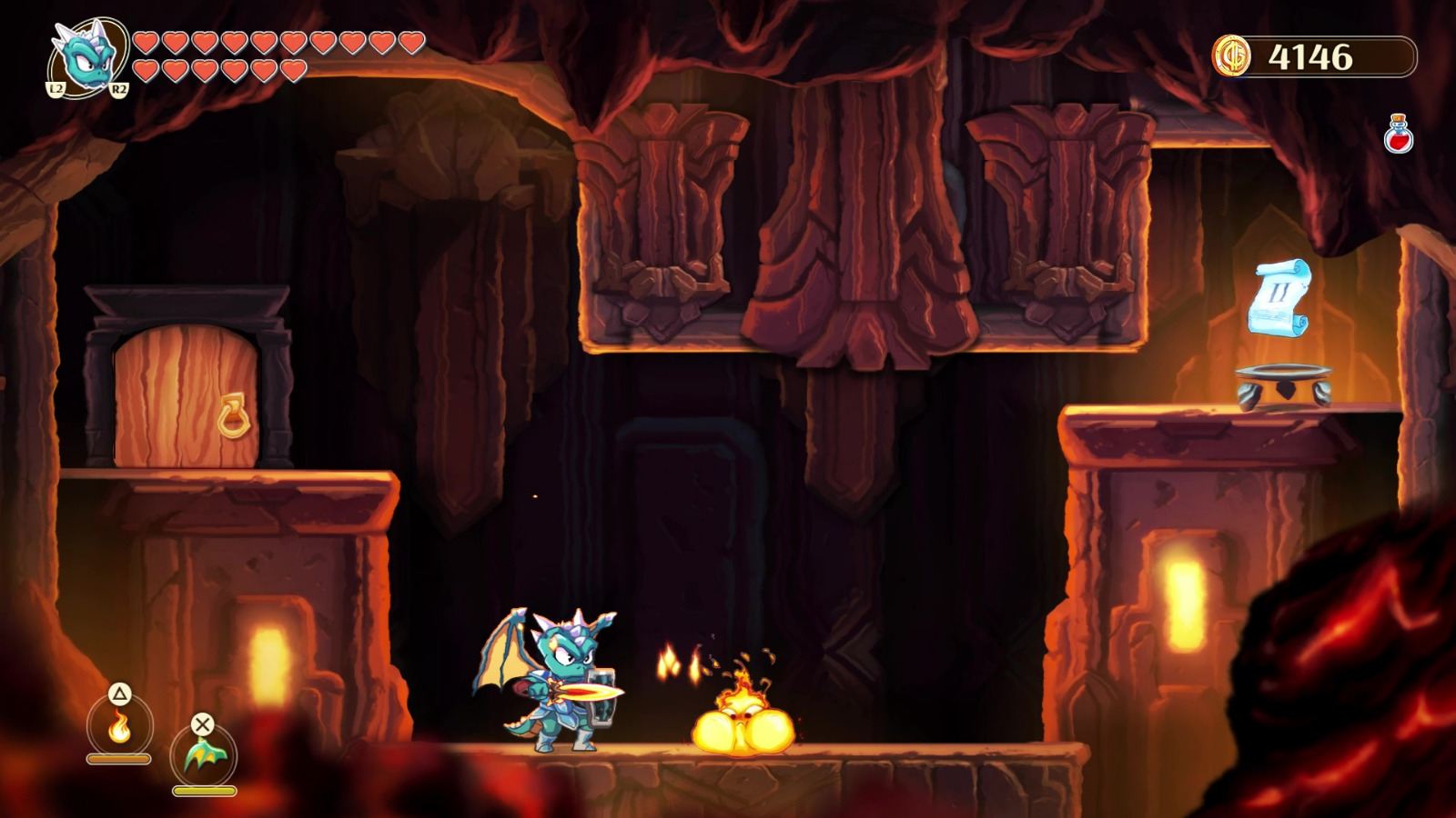 The Volcano - Monster Boy and the Cursed Kingdom Walkthrough - Neoseeker