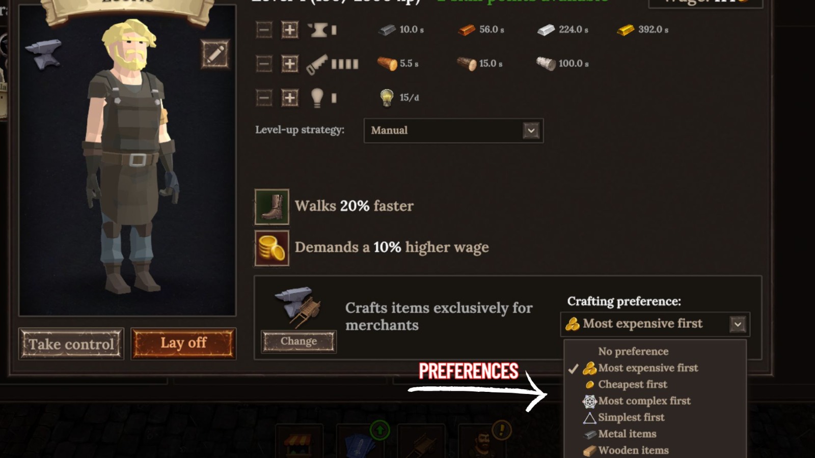 Blacksmith Master Staff Guide - Hiring Workers - Neoseeker