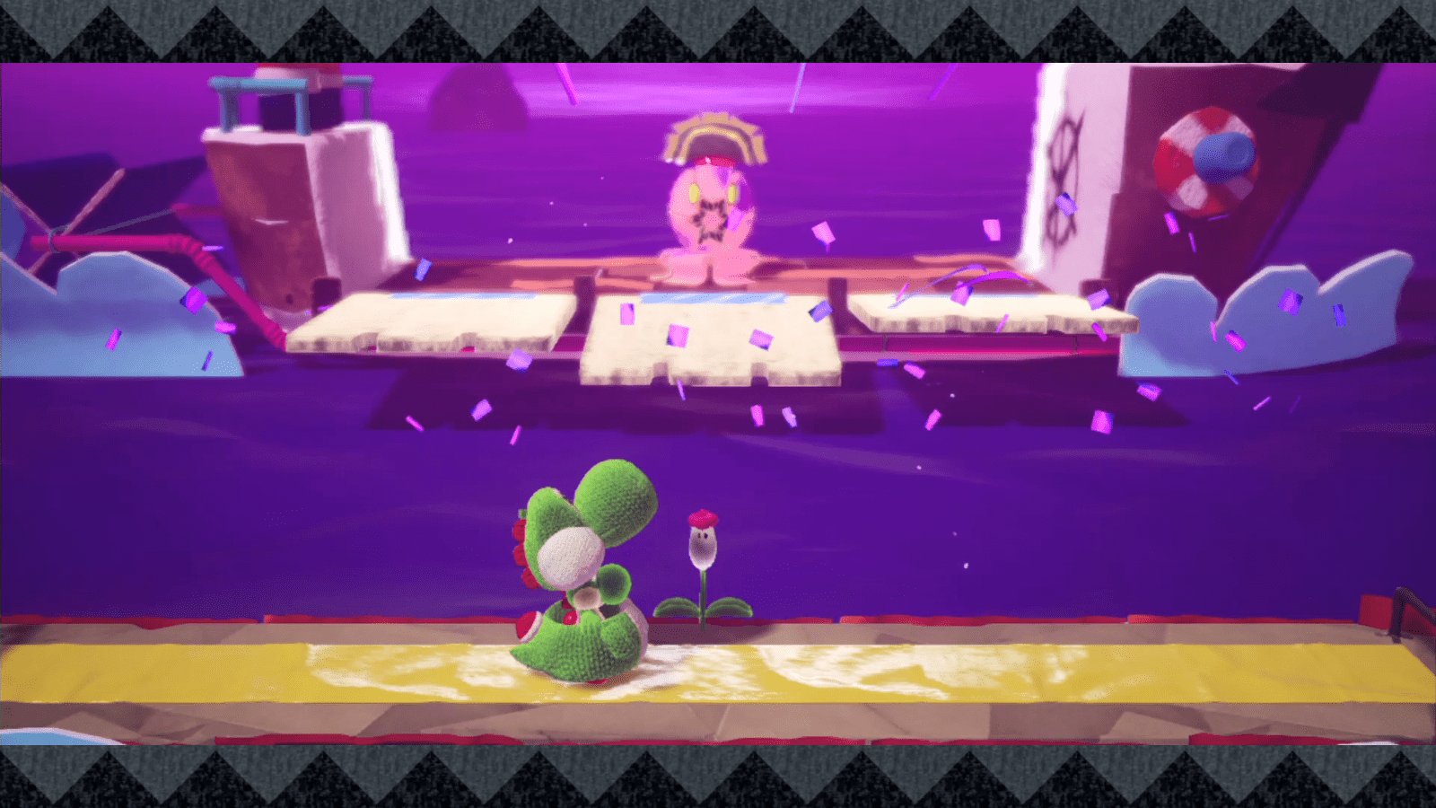 Worlds-Pirate Pier - Yoshi's Crafted World Walkthrough - Neoseeker