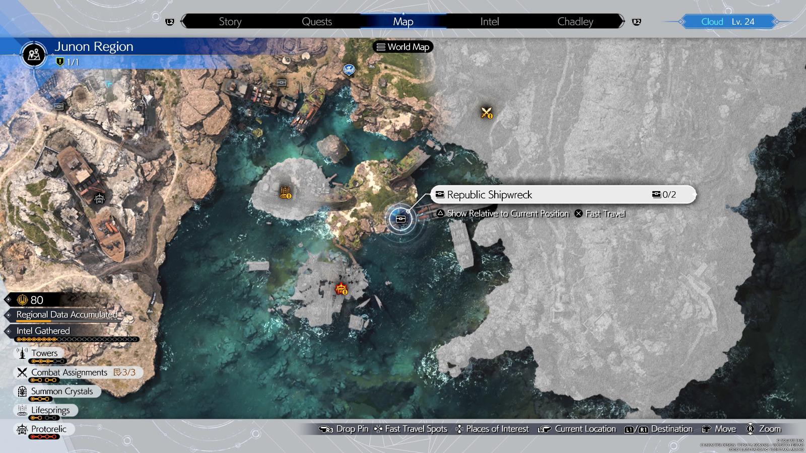 Junon Region Cache Locations - Final Fantasy VII Rebirth Walkthrough - Neoseeker