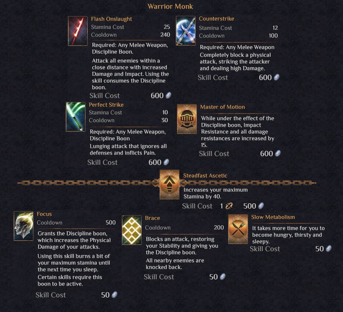 Skills and Trainers: Magic Skills, Weapon Skills, Spells, and Boons ...