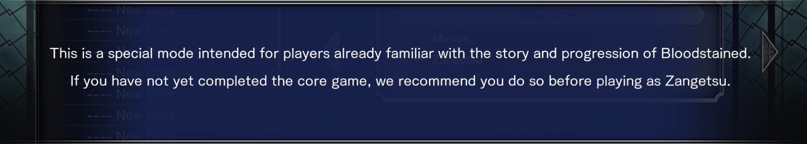 Other character modes - Bloodstained: Ritual of the Night Walkthrough ...