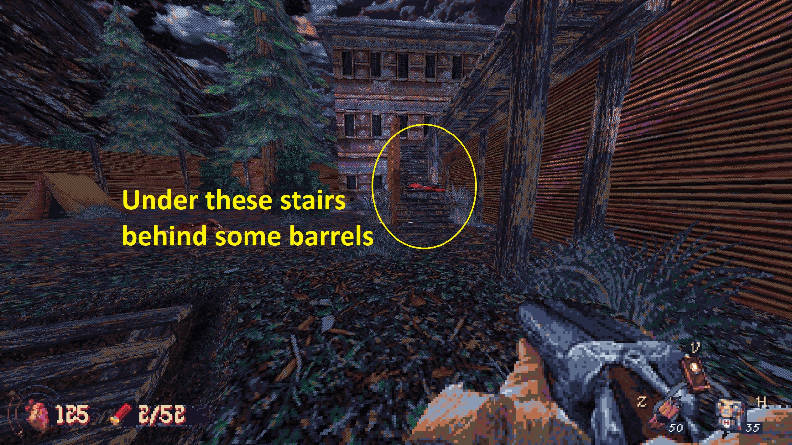 E1M7 - The Asylum Grounds Secret Locations - Cultic Walkthrough - Neoseeker