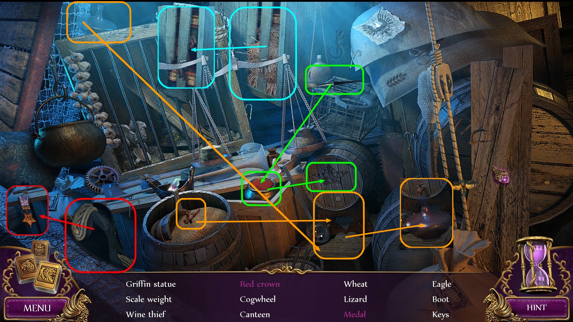 Hidden Objects Scenes (main) - The Secret Order 2: Masked Intent ...