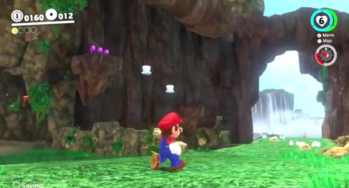 Cascade Kingdom - Fossil Falls - Super Mario Odyssey Walkthrough ...
