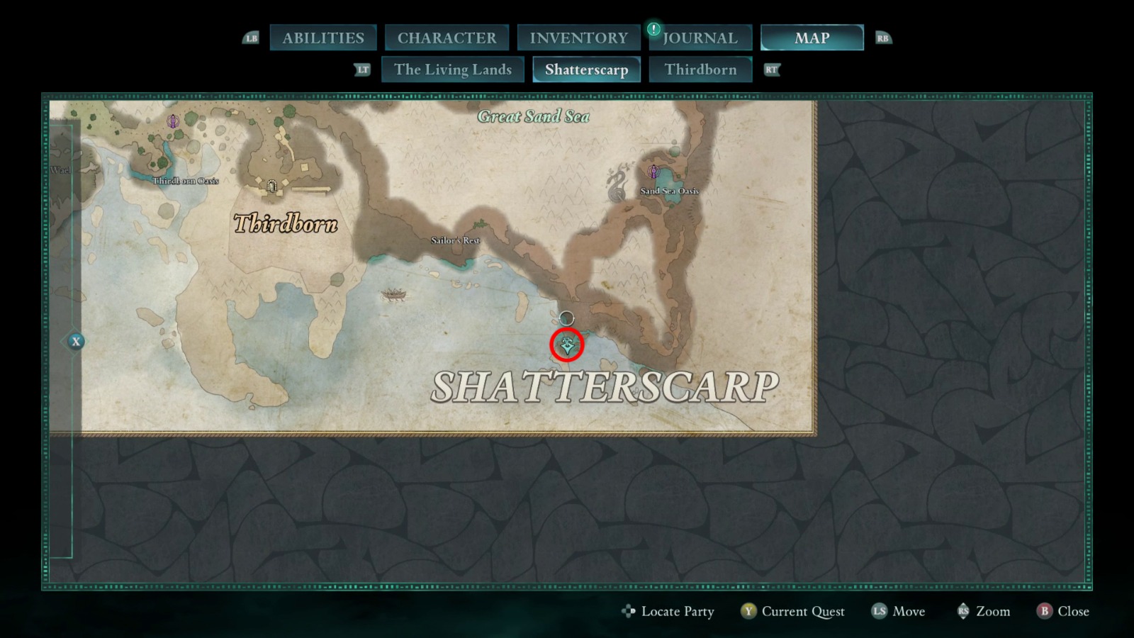 Mapping the Living Lands Shatterscarp - Avowed Walkthrough - Neoseeker