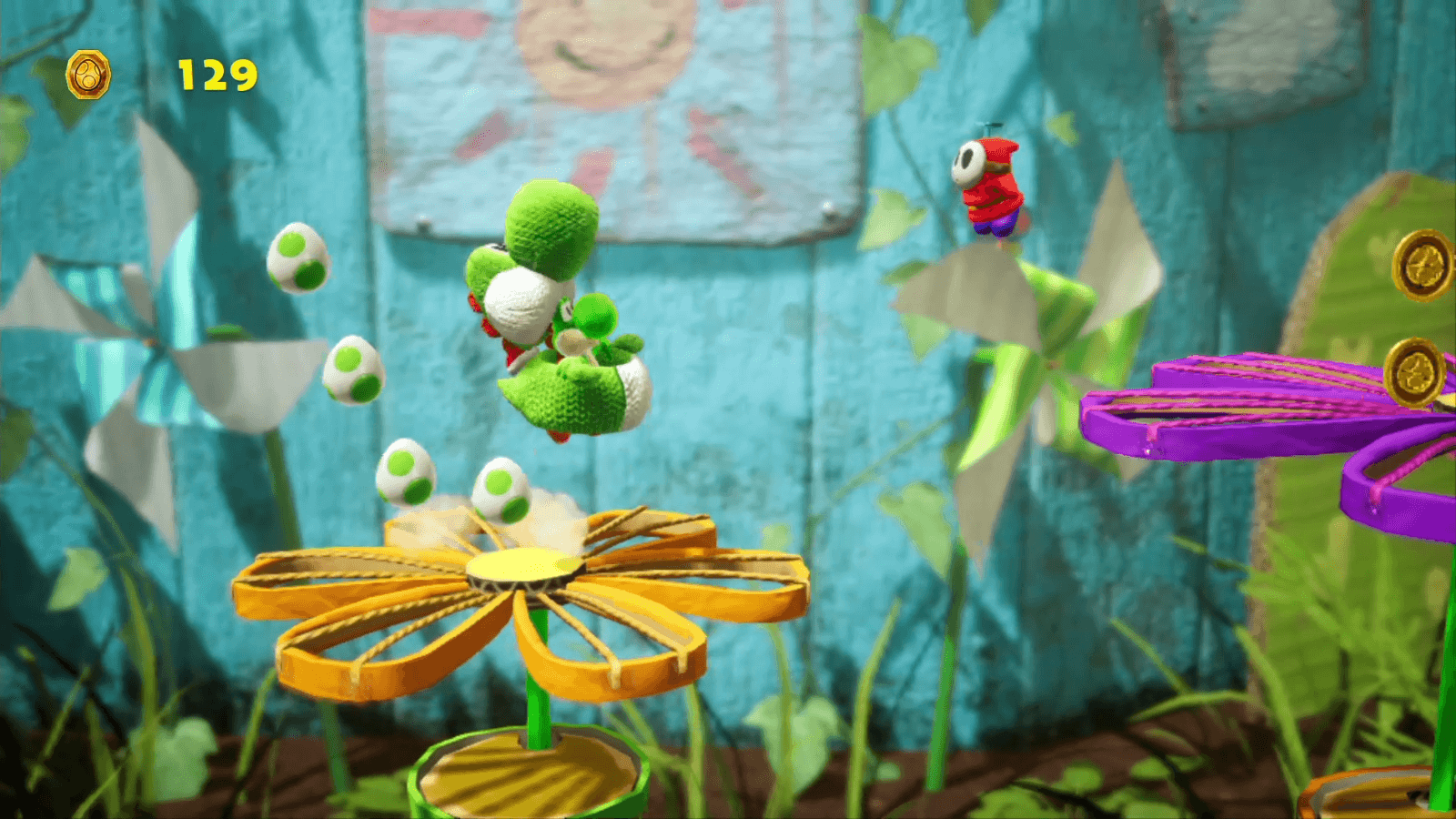 Spring Sprung Trail - Yoshi's Crafted World Walkthrough - Neoseeker