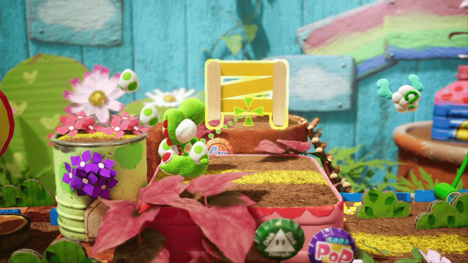 Spring Sprung Trail - Yoshi's Crafted World Walkthrough - Neoseeker
