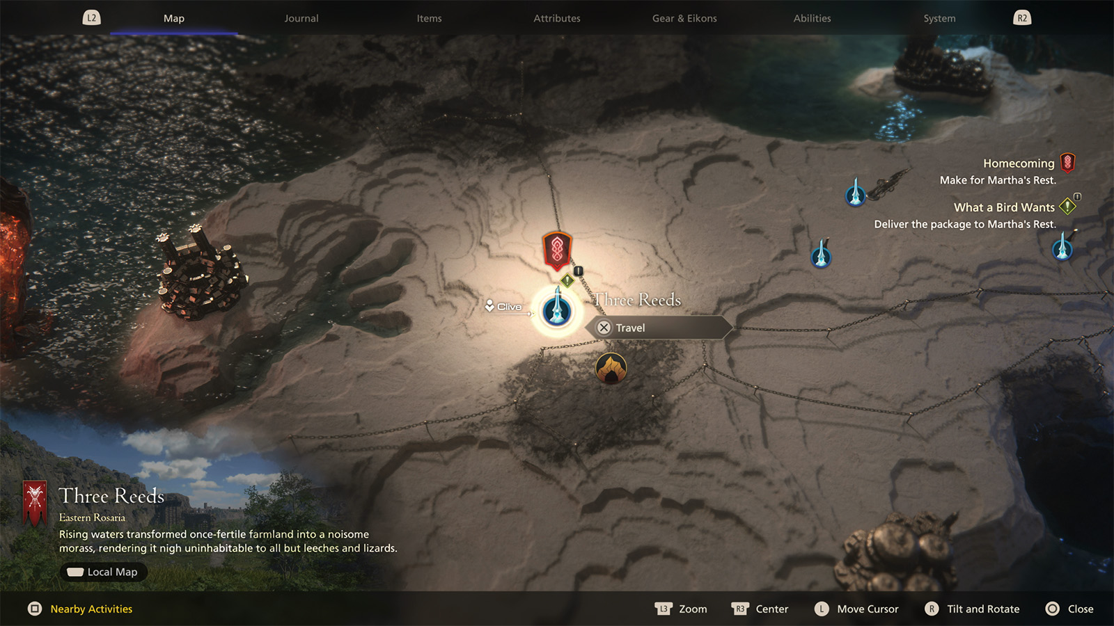 How To Check Objectives & Open Map Guide - Final Fantasy XVI - Neoseeker