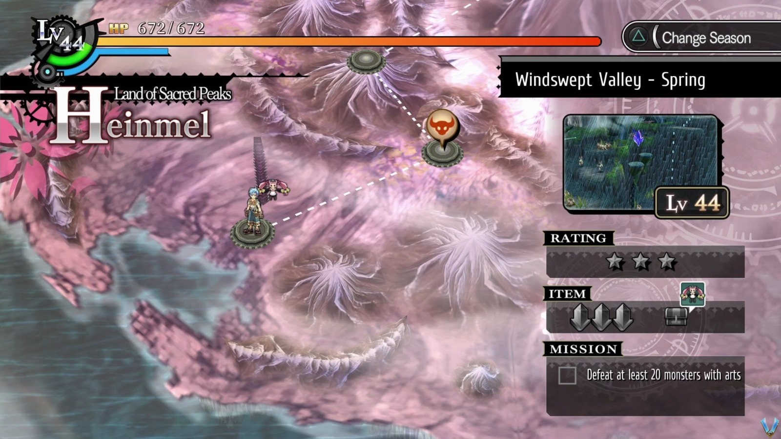 Legend of Nayuta - Windswept Valley - Spring Walkthrough - The Legend ...