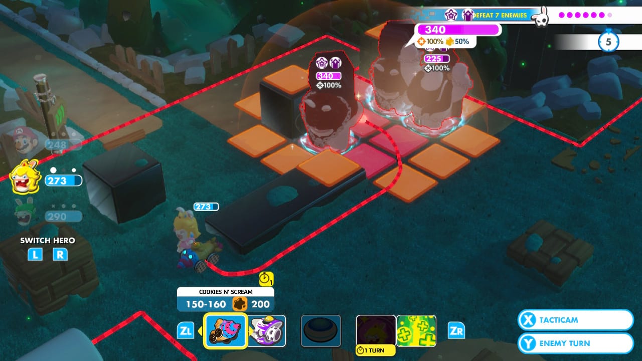 World 3-7: Every Treasure Has Its Thorn - Mario + Rabbids Kingdom ...