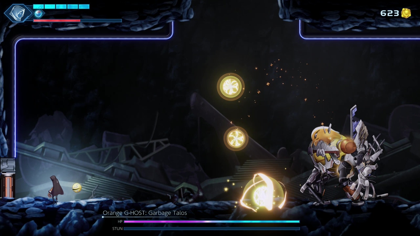 Boss: Orange G-HOST: Garbage Talos - Shadow Labyrinth Walkthrough ...