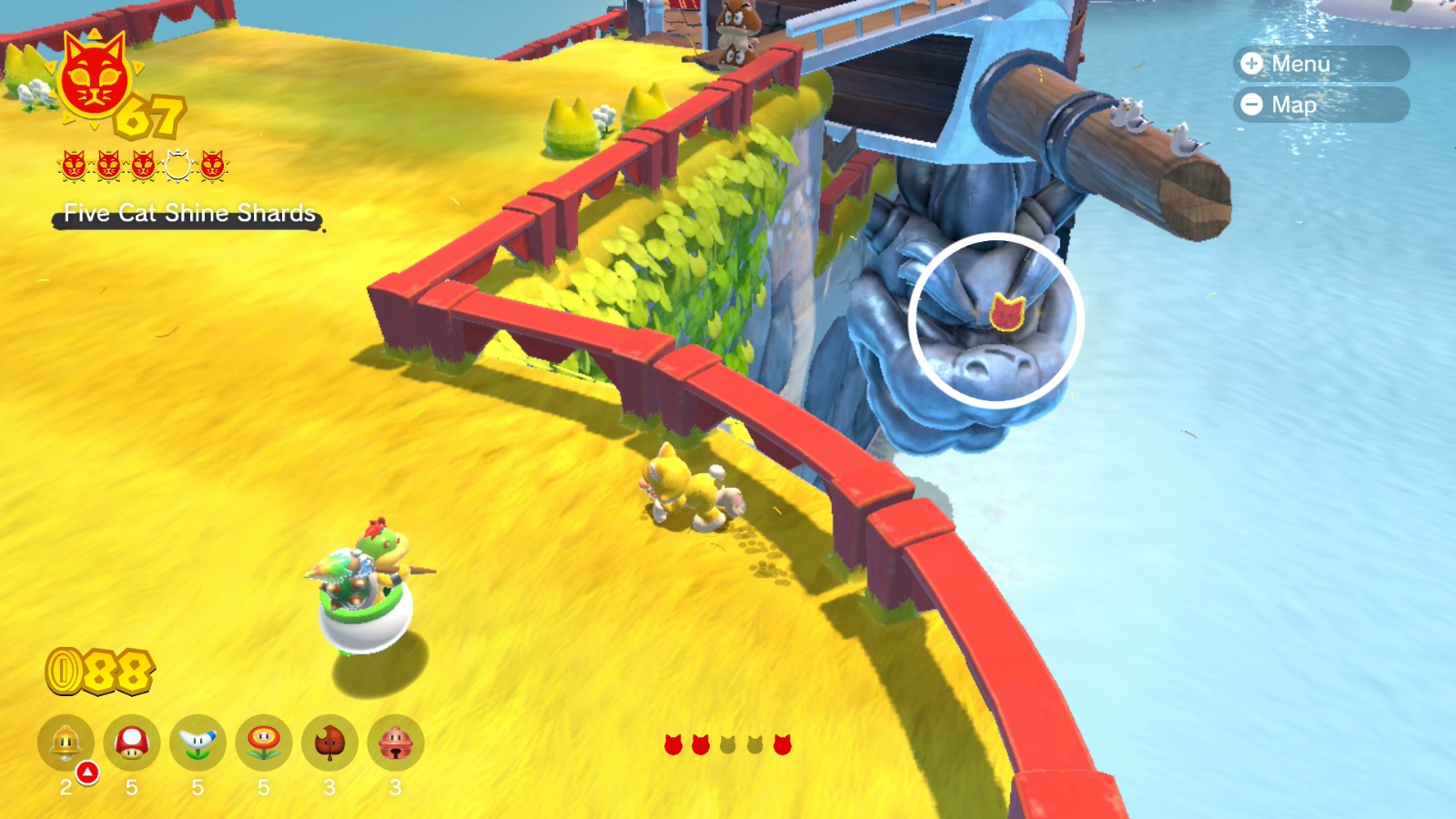 Fur Step Island - All Cat Shine Locations - Bowser's Fury Walkthrough ...