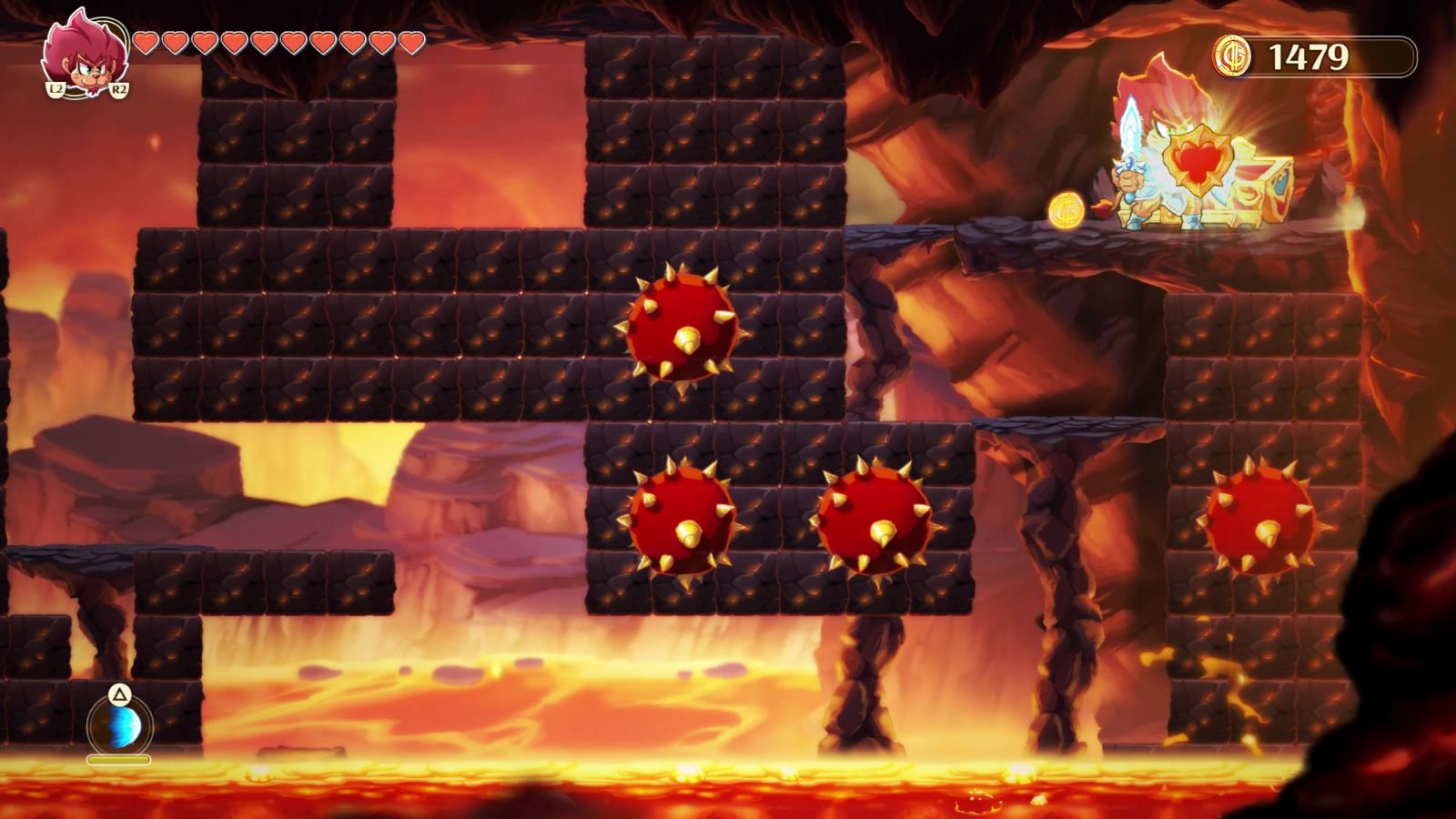 The Volcano - Monster Boy and the Cursed Kingdom Walkthrough - Neoseeker