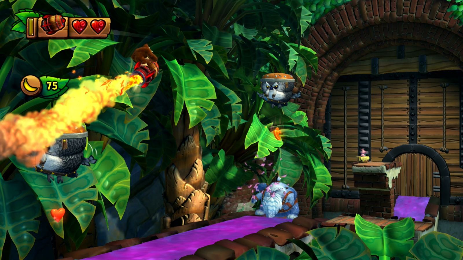 5-2 Reckless Ride - Donkey Kong Country: Tropical Freeze Walkthrough ...