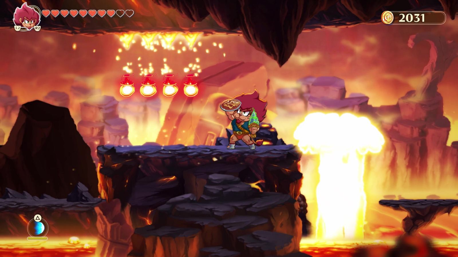 The Volcano - Monster Boy and the Cursed Kingdom Walkthrough - Neoseeker