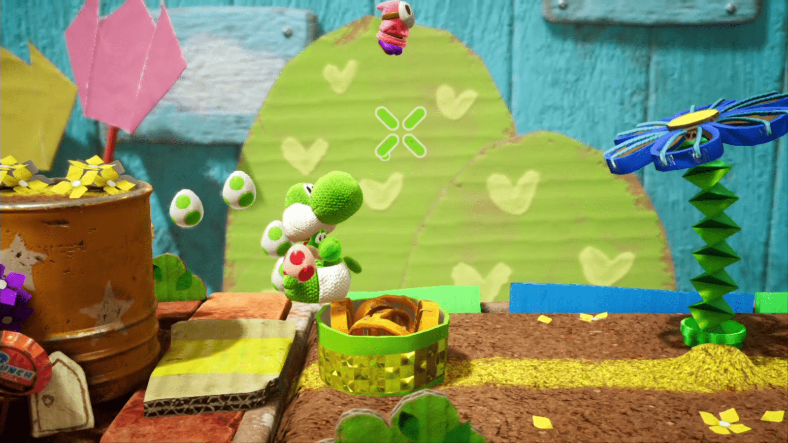 Spring Sprung Trail - Yoshi's Crafted World Walkthrough - Neoseeker